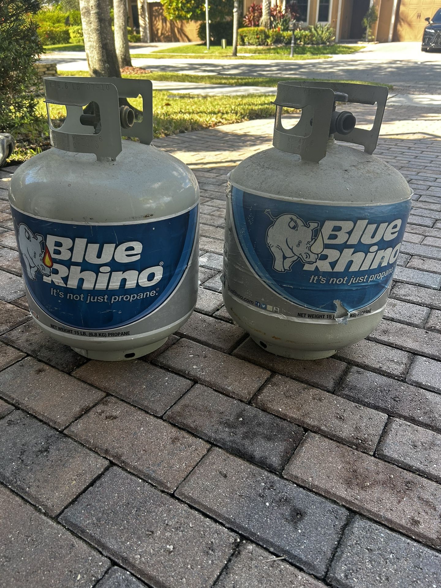 Empty Blue Rhino Propane Tank - 2 Available for Sale in Pompano Beach ...