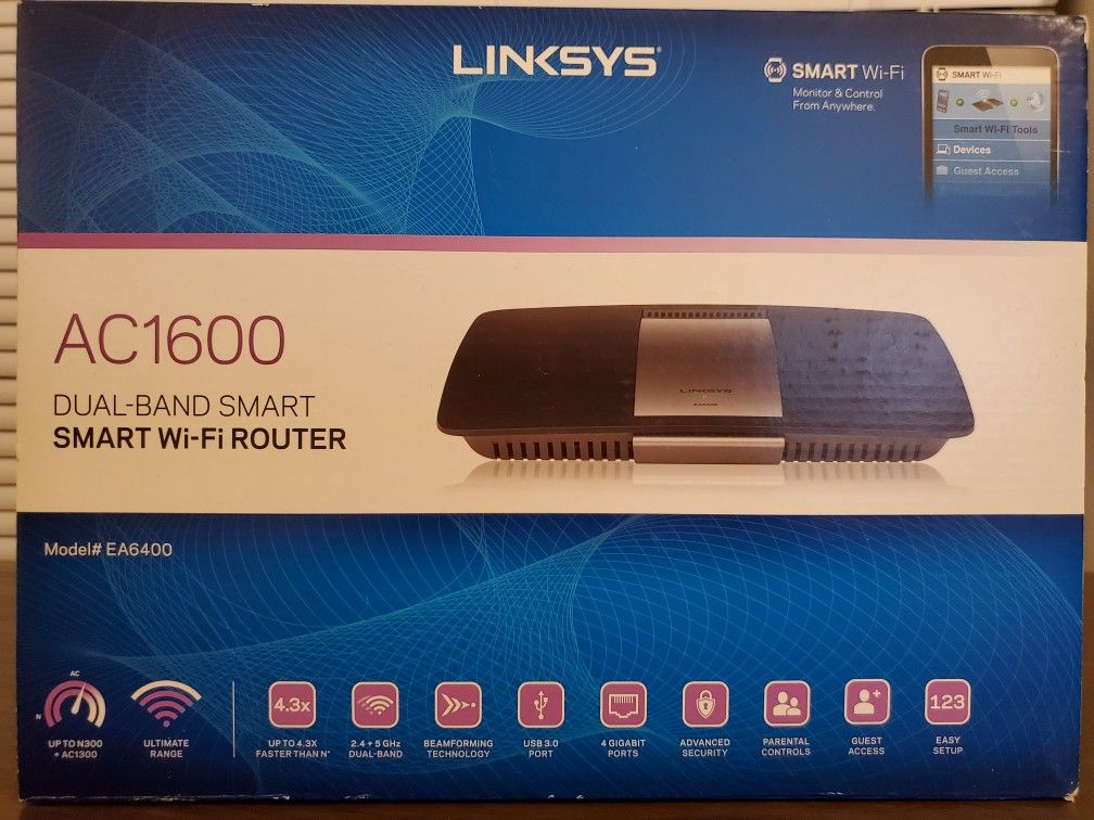 Linksys AC1600 Smart Router for Sale in Newport News, VA - OfferUp