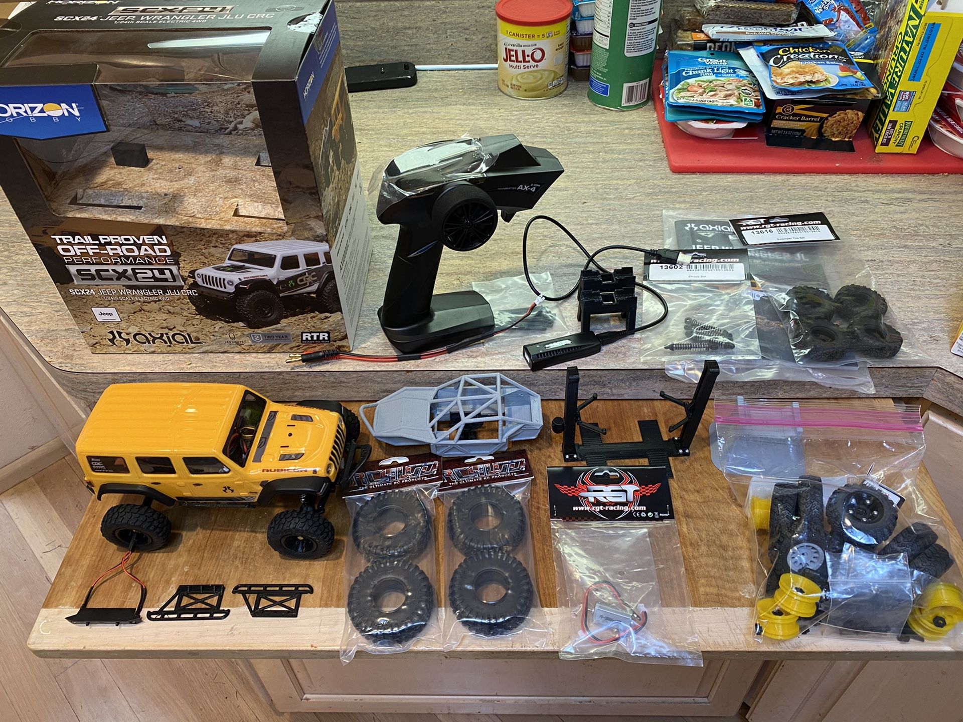 Axial scx24 little rc 1/24th scale crawler, lots of upgrades. for Sale ...