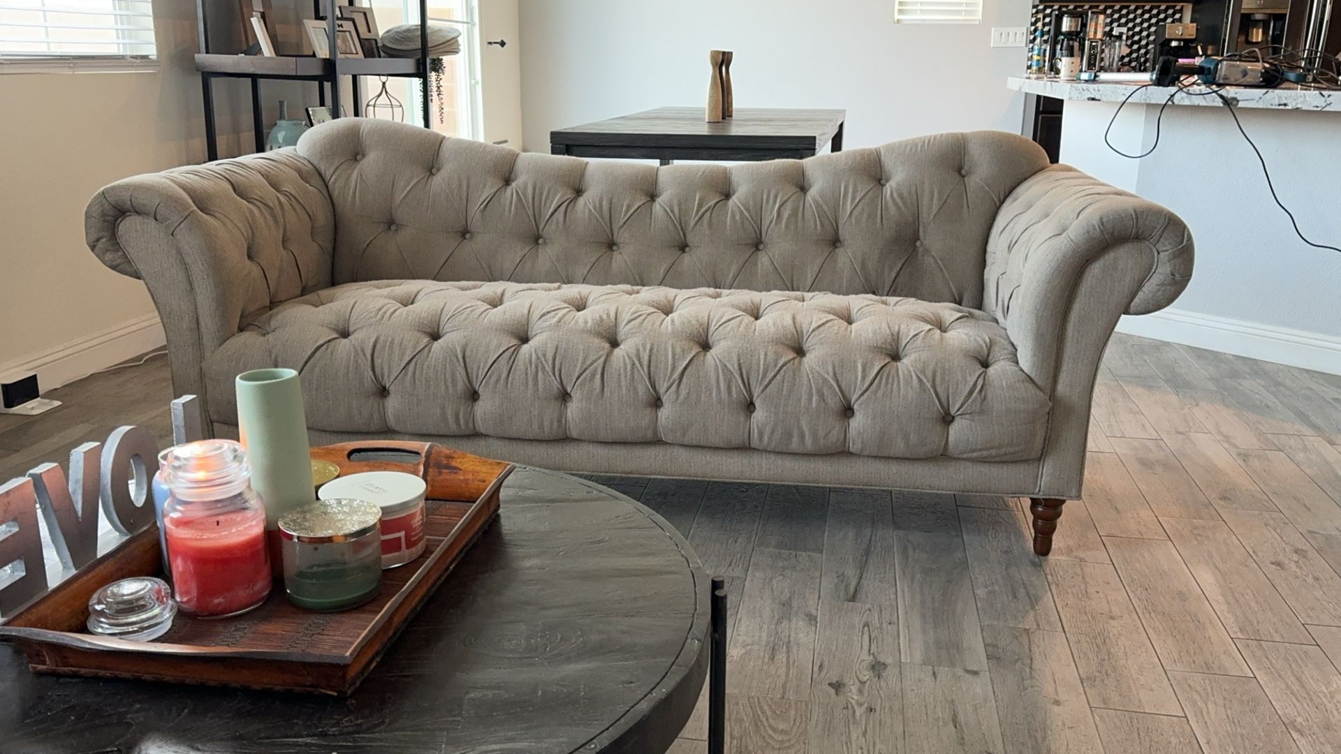 Tufted Sand Couch for Sale in Las Vegas, NV - OfferUp