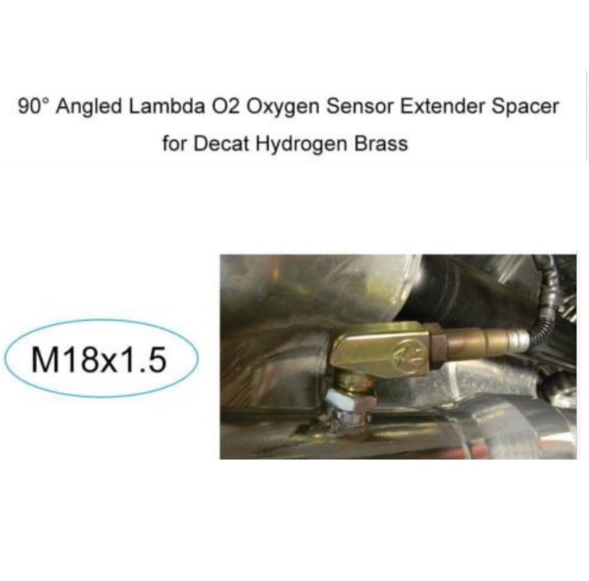 M18X1.5 02 Bung Extension O2 Oxygen Sensor Angled Extender Spacer 90 ...