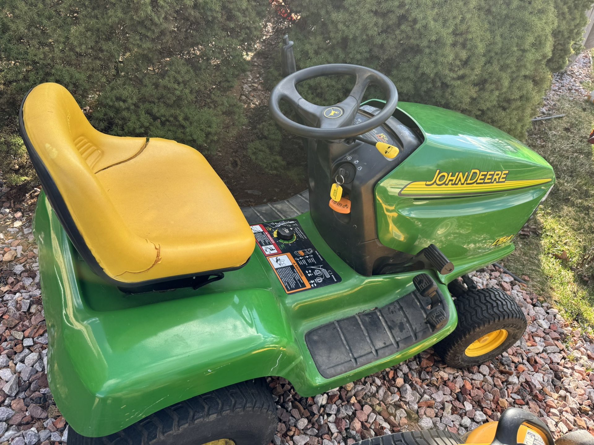 John Deere LT155 15HP Kohler Engine (for Parts) Riding Mower for Sale ...