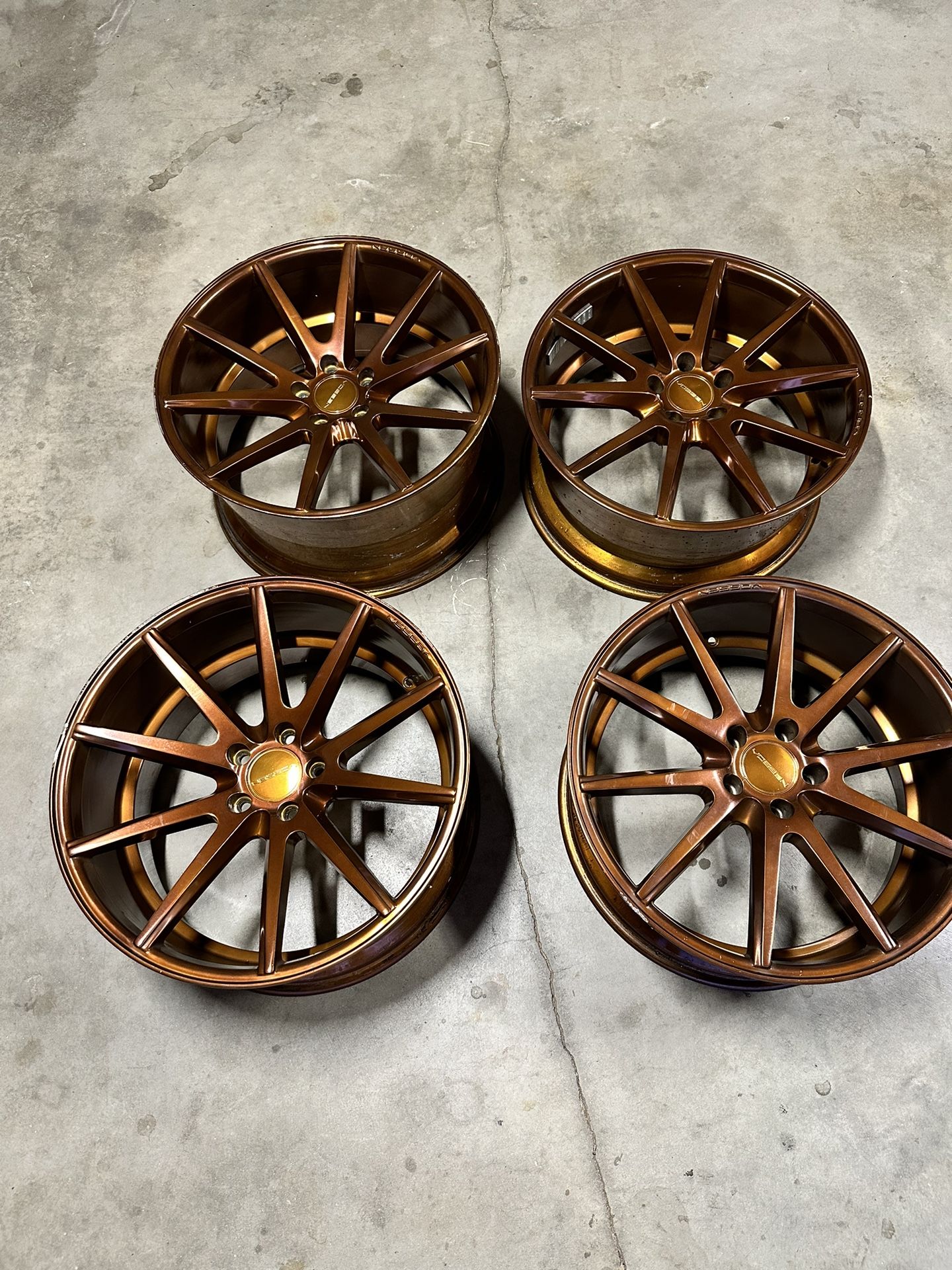 20” Staggered Vossen wheels. Powder coated Bronze. Lexus/Toyota/Nissan ...