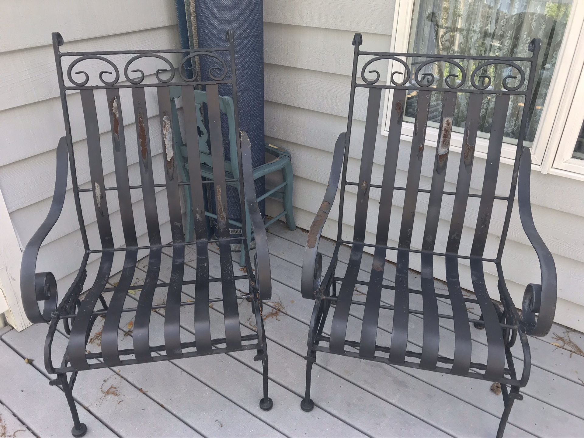Very solid wrought iron rockers for Sale in Aiken, SC - OfferUp