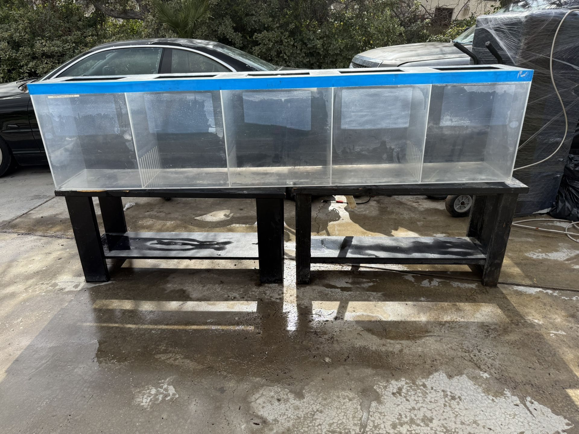 150 Gallon (5) Divided Acrylic Tank With Sump for Sale in Quartz Hill ...