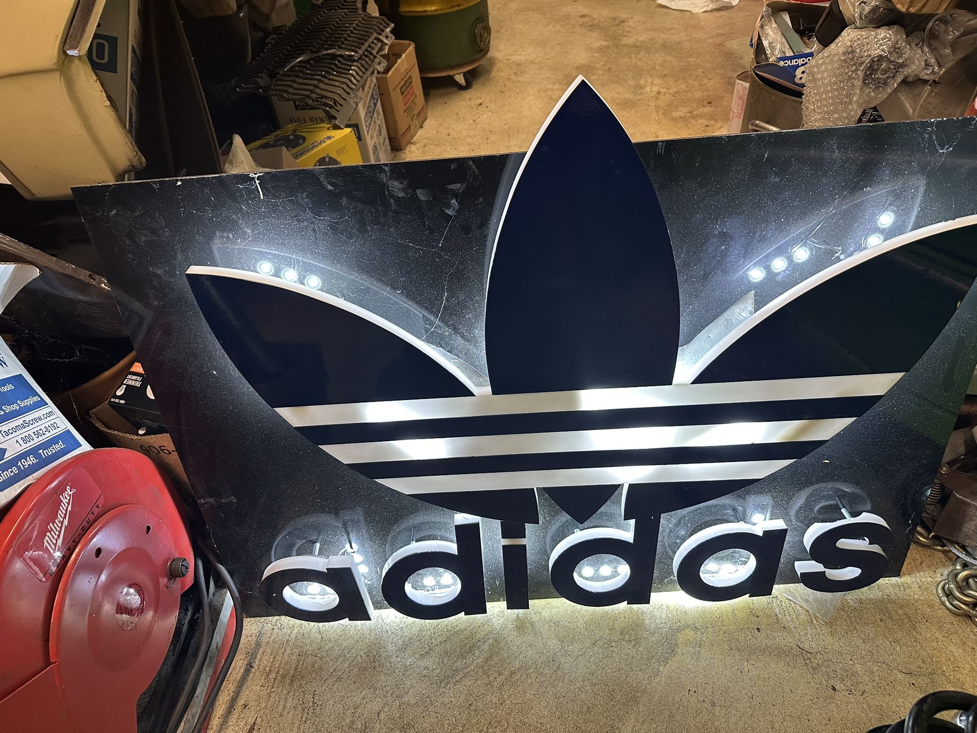 Lighted Adidas Sign for Sale in Lacey, WA - OfferUp