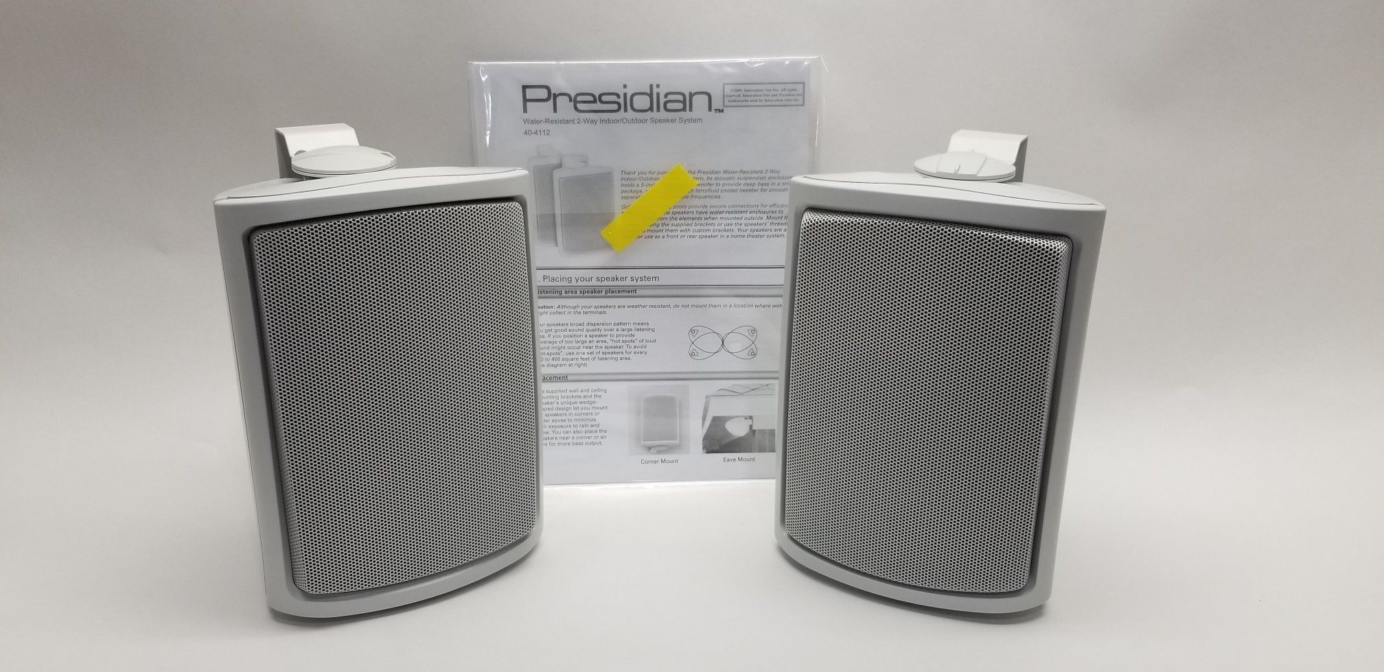 Presidian Indoor/Outdoor Speakers 40-4112 NIB for Sale in Germantown ...