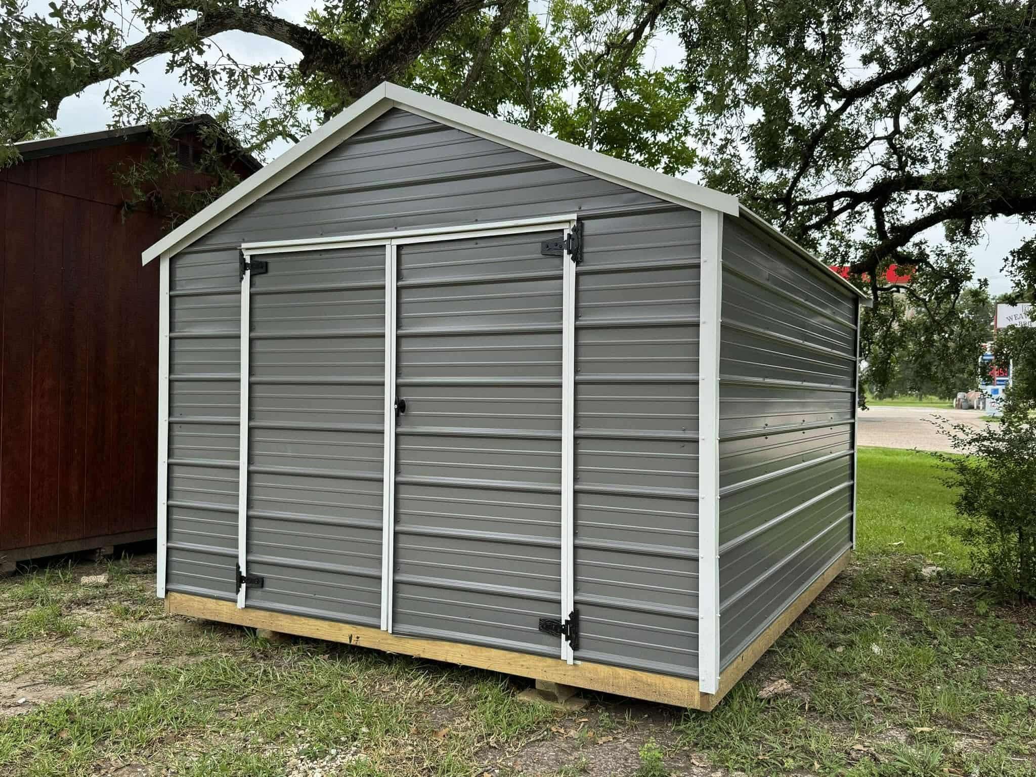 10x12 Metal Storage Shed – Double Doors for Sale in San Antonio, TX ...