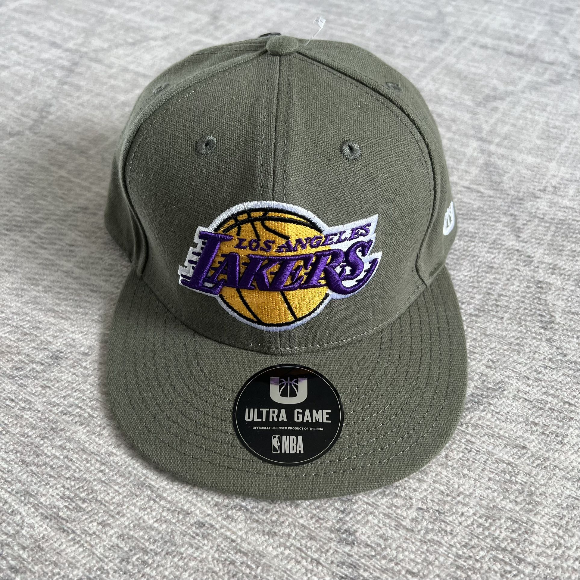 NBA Basketball Los Angeles LA Lakers Men’s Olive Green Adjustable ...