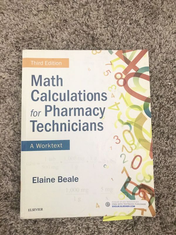 Math Calculations For Pharmacy Technicians For Sale In Riverside CA Math Calculations For Pharmacy Technicians For Sale In Riverside CA