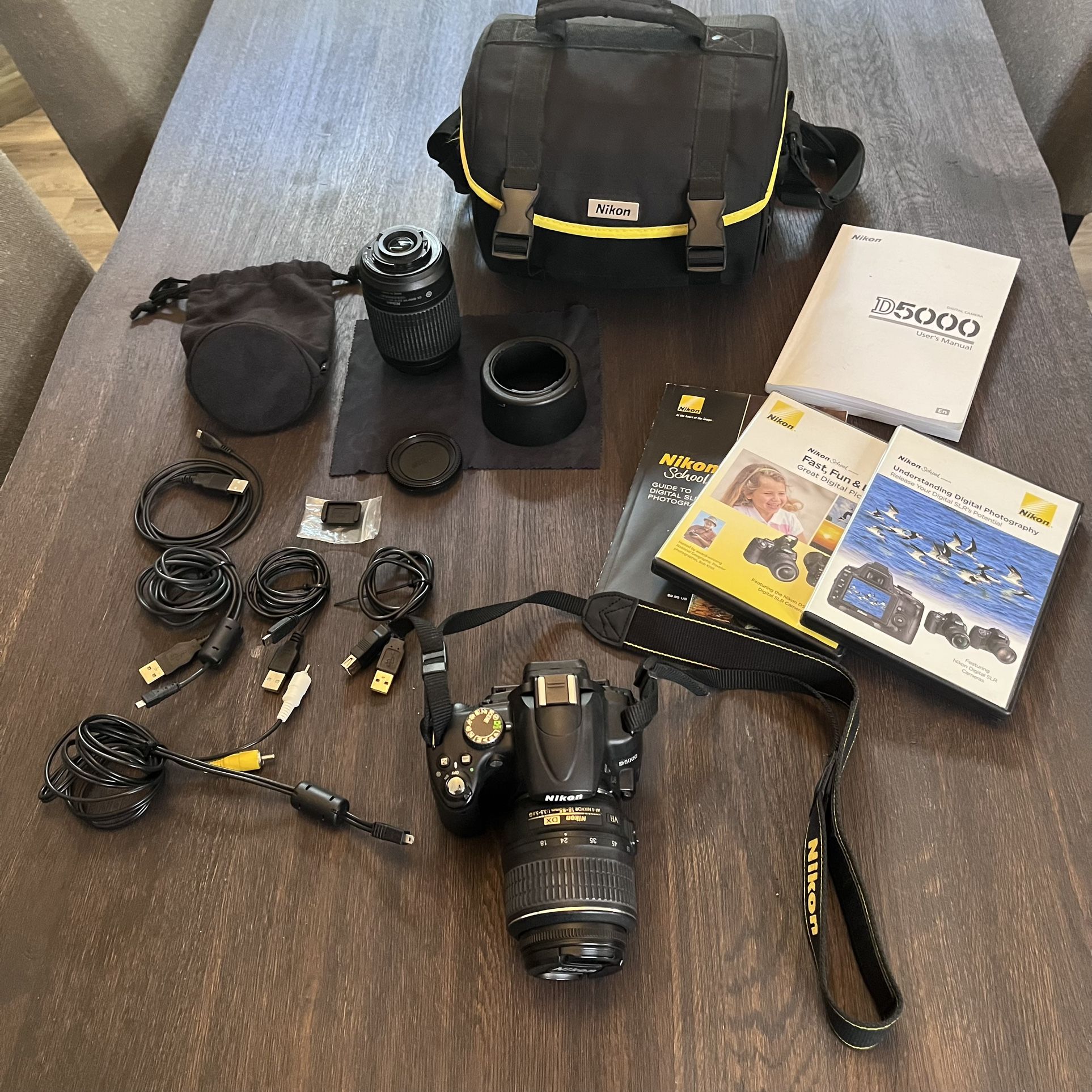 Nikon D5000 18-55 VR Kit AND Nikkor Zoom Lens for Sale in Rocklin, CA ...