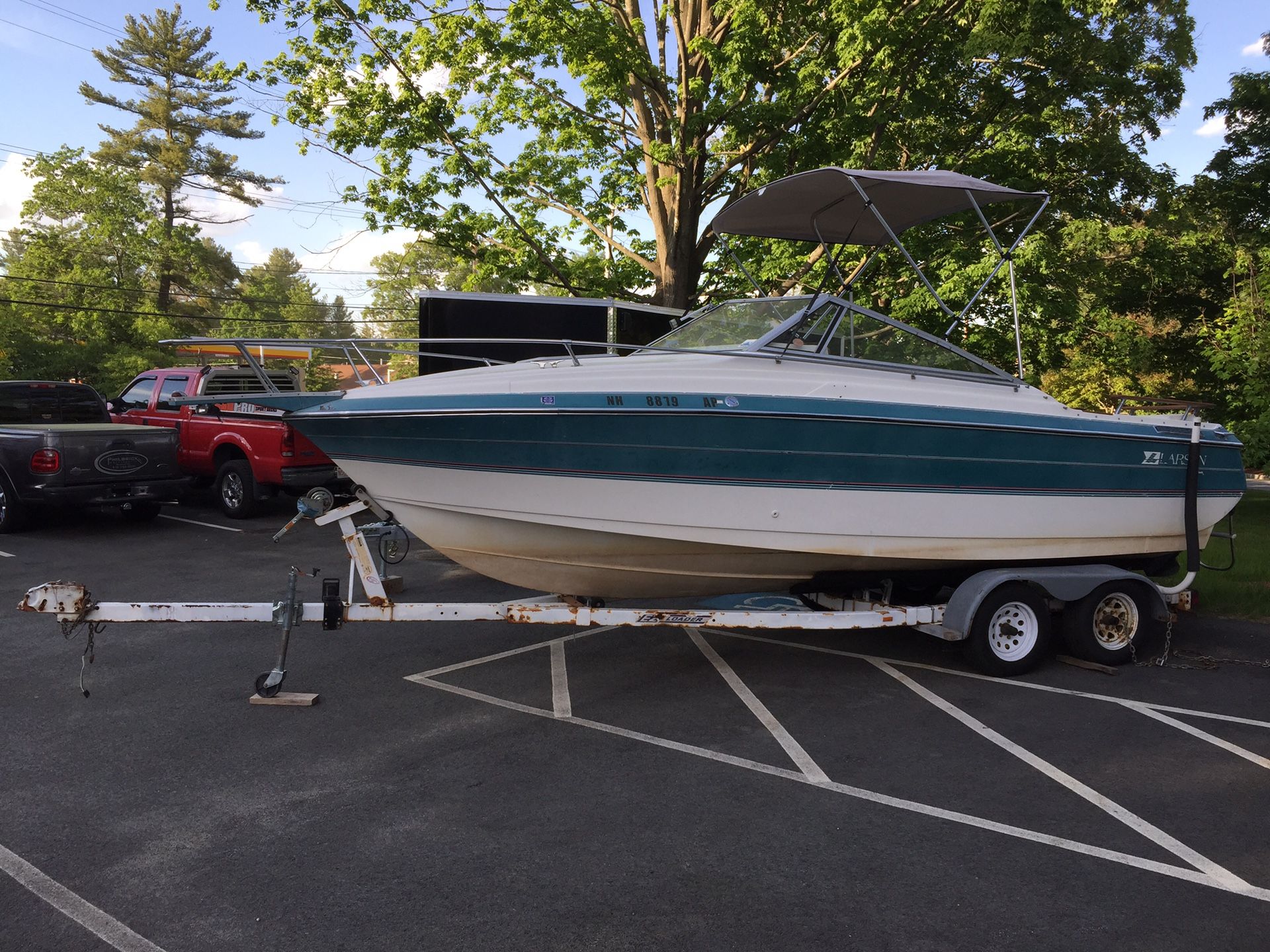 1990 Larson 215 delta sport cruiser cuddy boat with trailer will trade for Sale in Westford, MA ...