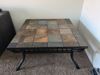 Stone tile top coffee table store