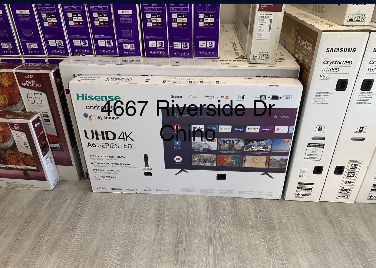 60 INCH HISENSE ANDROID UHD 4K SMART TV for Sale in Chino Hills, CA ...