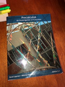 Precalculus Book