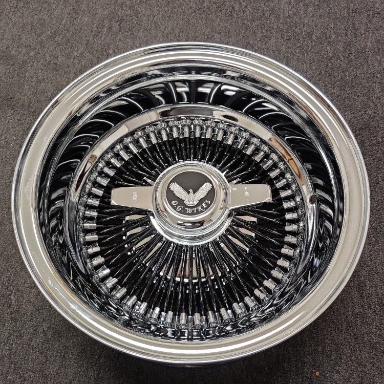 13x7 Wire Wheels Black Spokes New Complete for Sale in Santa Fe Springs ...