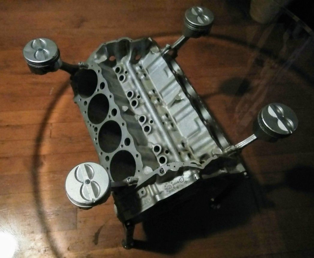 V8 Engine Block Table