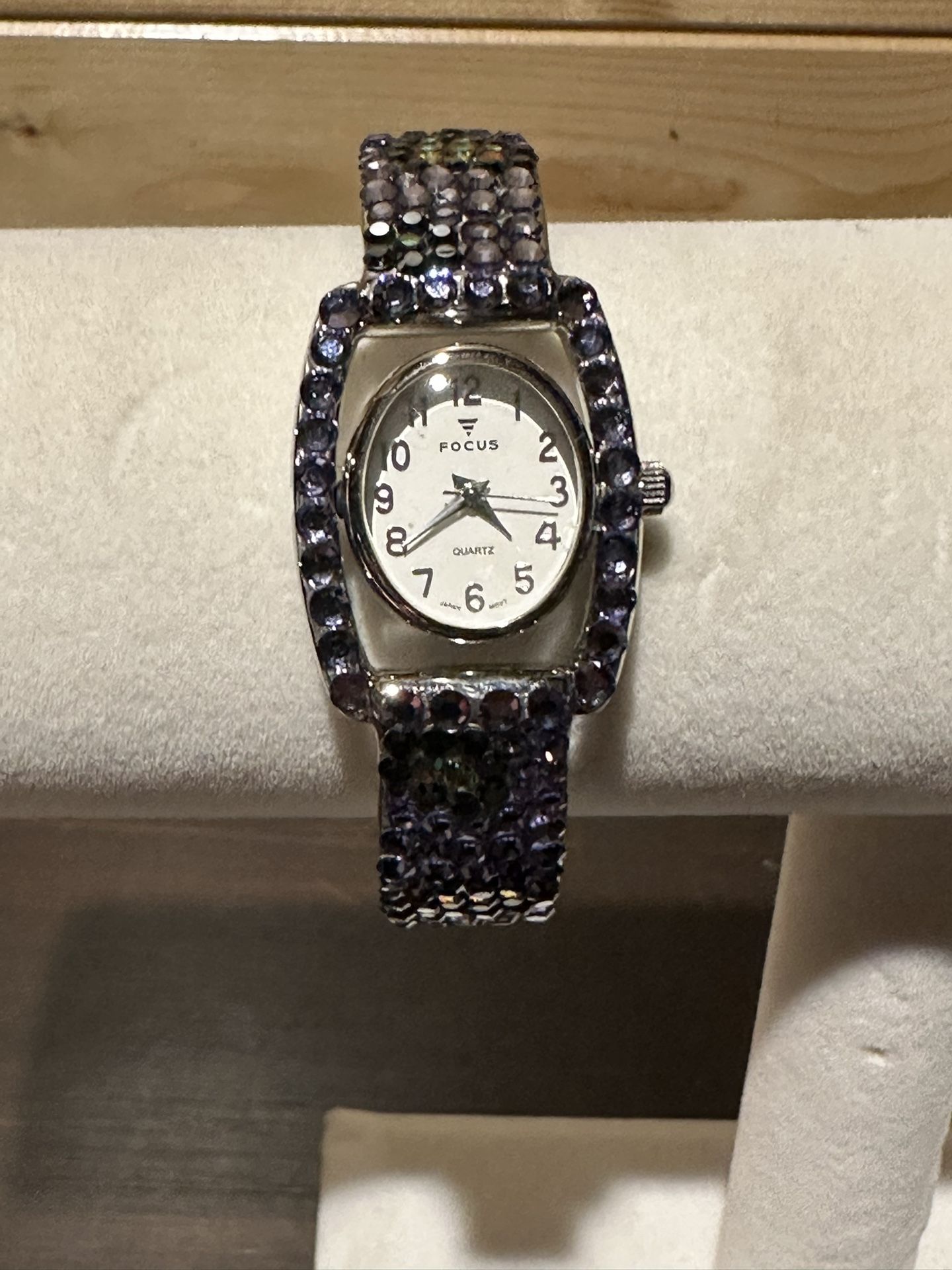 Lavender purple crystal Focus Quartz watch. for Sale in Hackensack, NJ ...