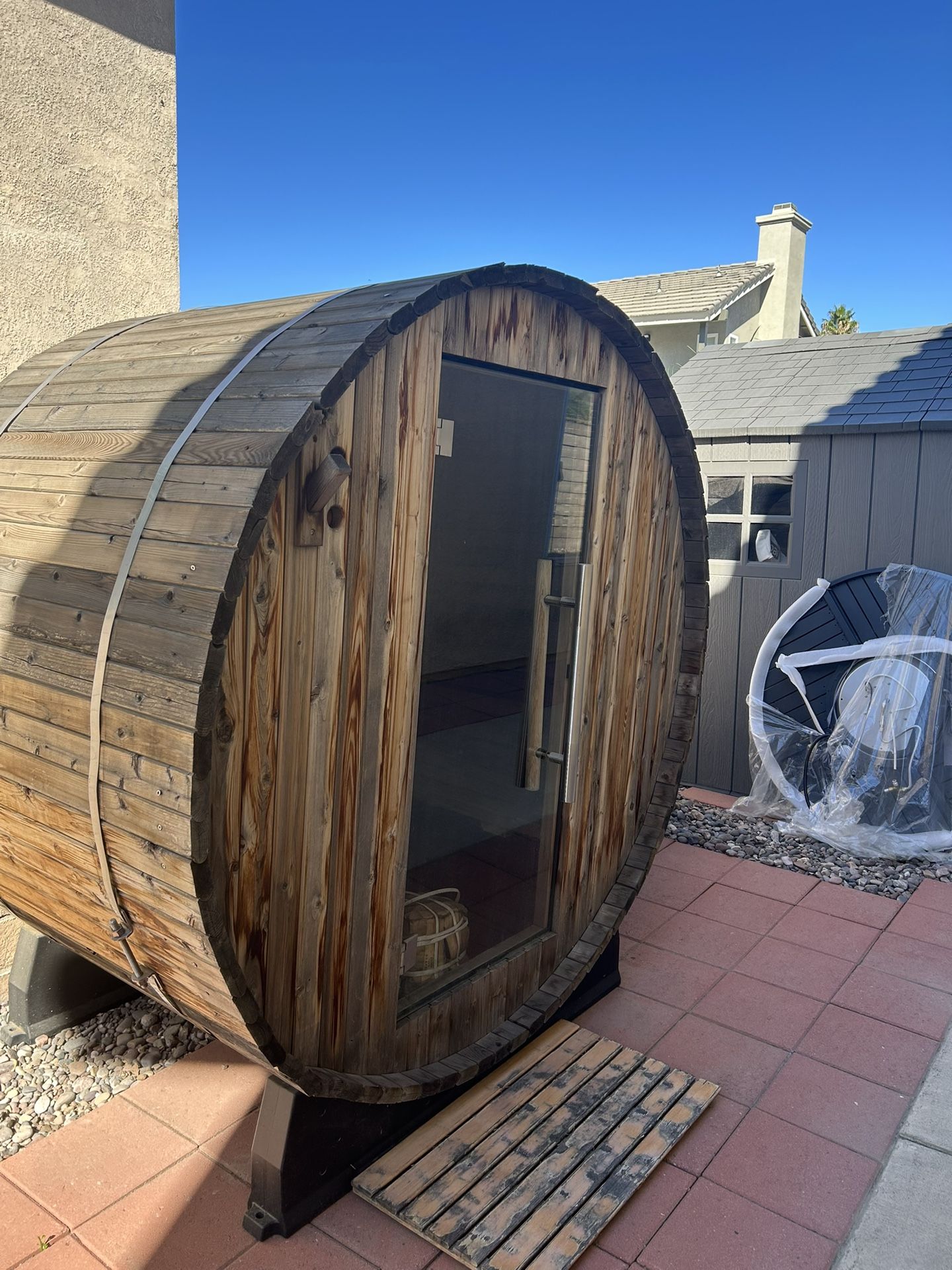 2 Person Sauna with New Heater 220v 4.5kw and Sauna Rocks for Sale in ...