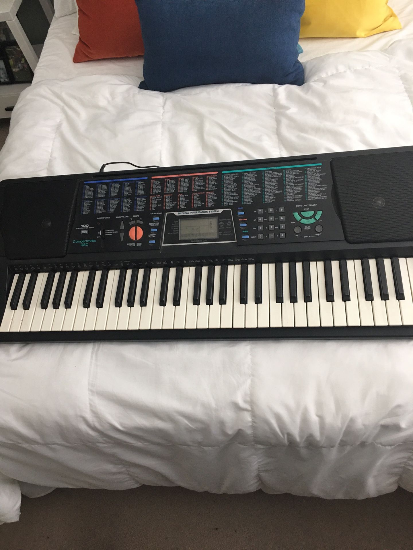 Keyboard Synthesizer - Optimus Concertmate 980 Electronic 100 Tone for ...