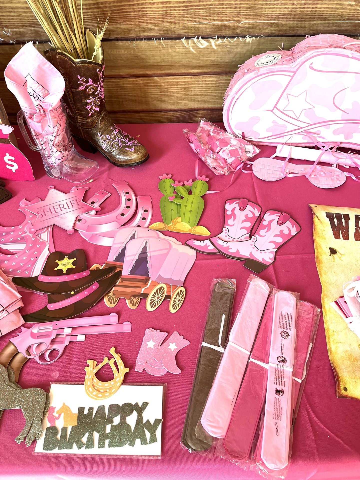 Pink Western Party Decorations