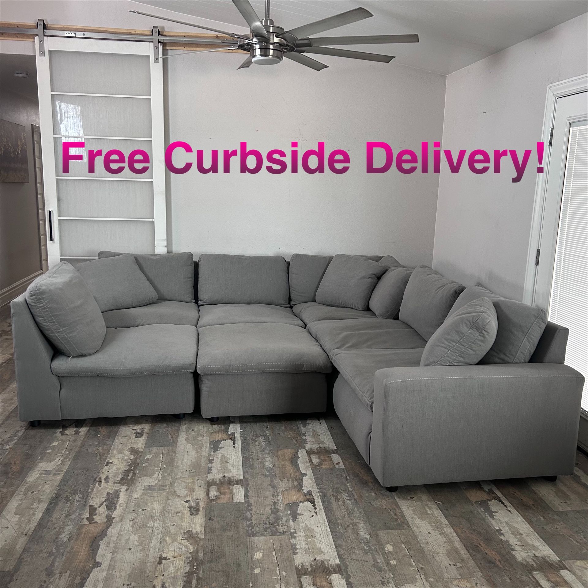 Free Curbside Delivery! Modular Cloud Sectional Couch From Ashley’s ...
