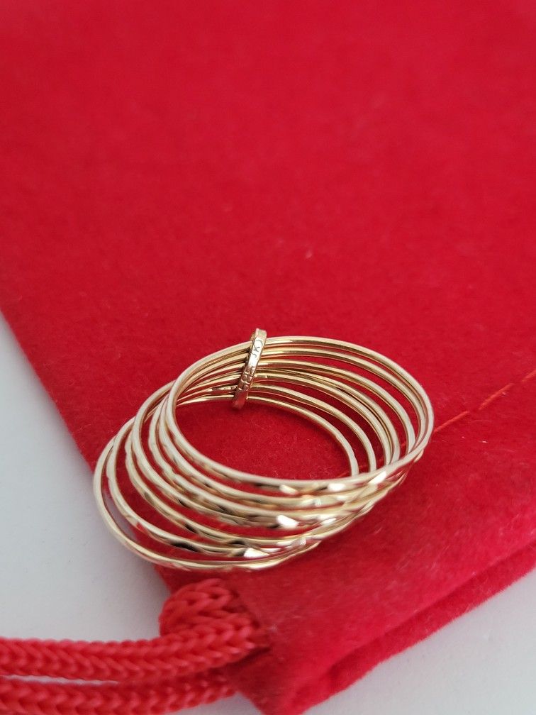 14k Sz7.25 Beautiful Solid Gold 7 Pieces Semanario Ring! Post Tags ...
