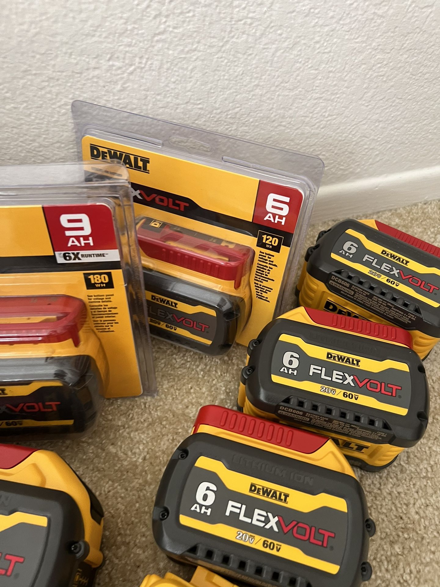 Dewalt Flexvolt Batteries 6ah 9ah Strong Battery 20v 60v Max for Sale ...