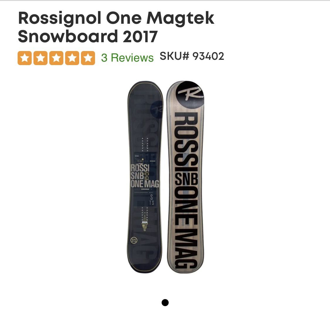 Rossignol One Magtek Snowboard 2017 for Sale in Anaheim CA OfferUp