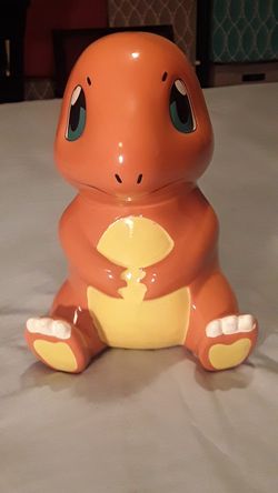 Pikachu, Charmander, and Evee- Pokemon Cards, Piggy Banks, & Hat Set ...