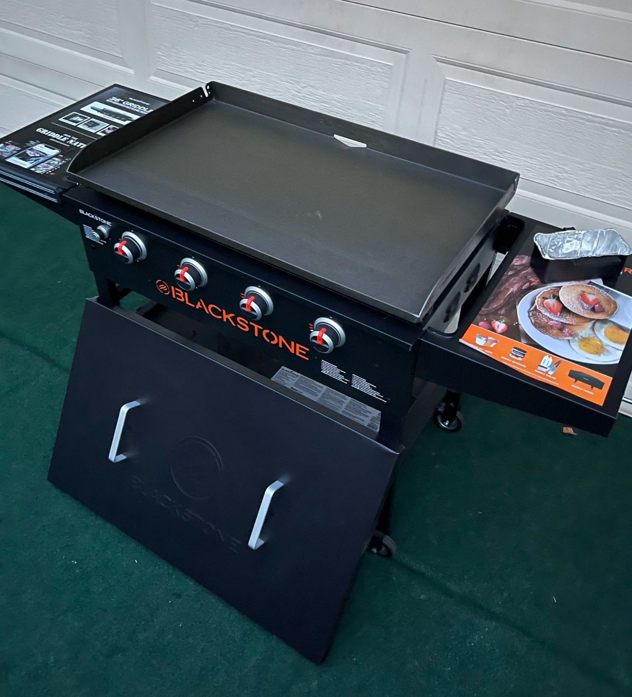 BRAND NEW (ASSEMBLED) 36” GRIDDLE COOKING STATION WITH HARD COVER ...