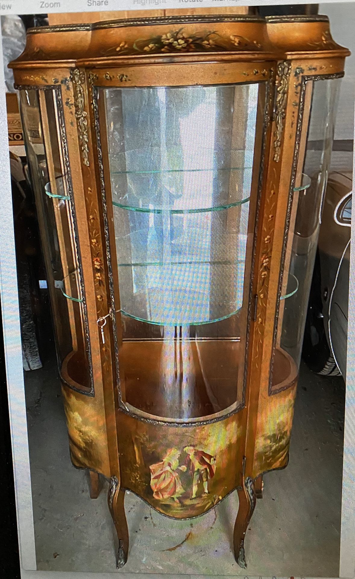 Antique French Vitrine Curio Cabinet for Sale in Woodbury, CT - OfferUp