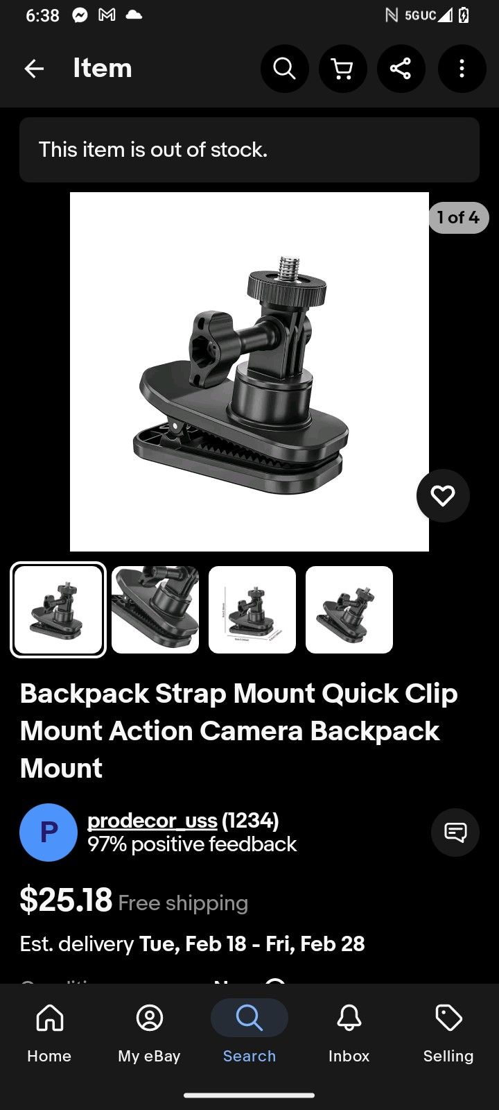 Magnetic Backpack Mount for Sale in Villa Rica, GA - OfferUp
