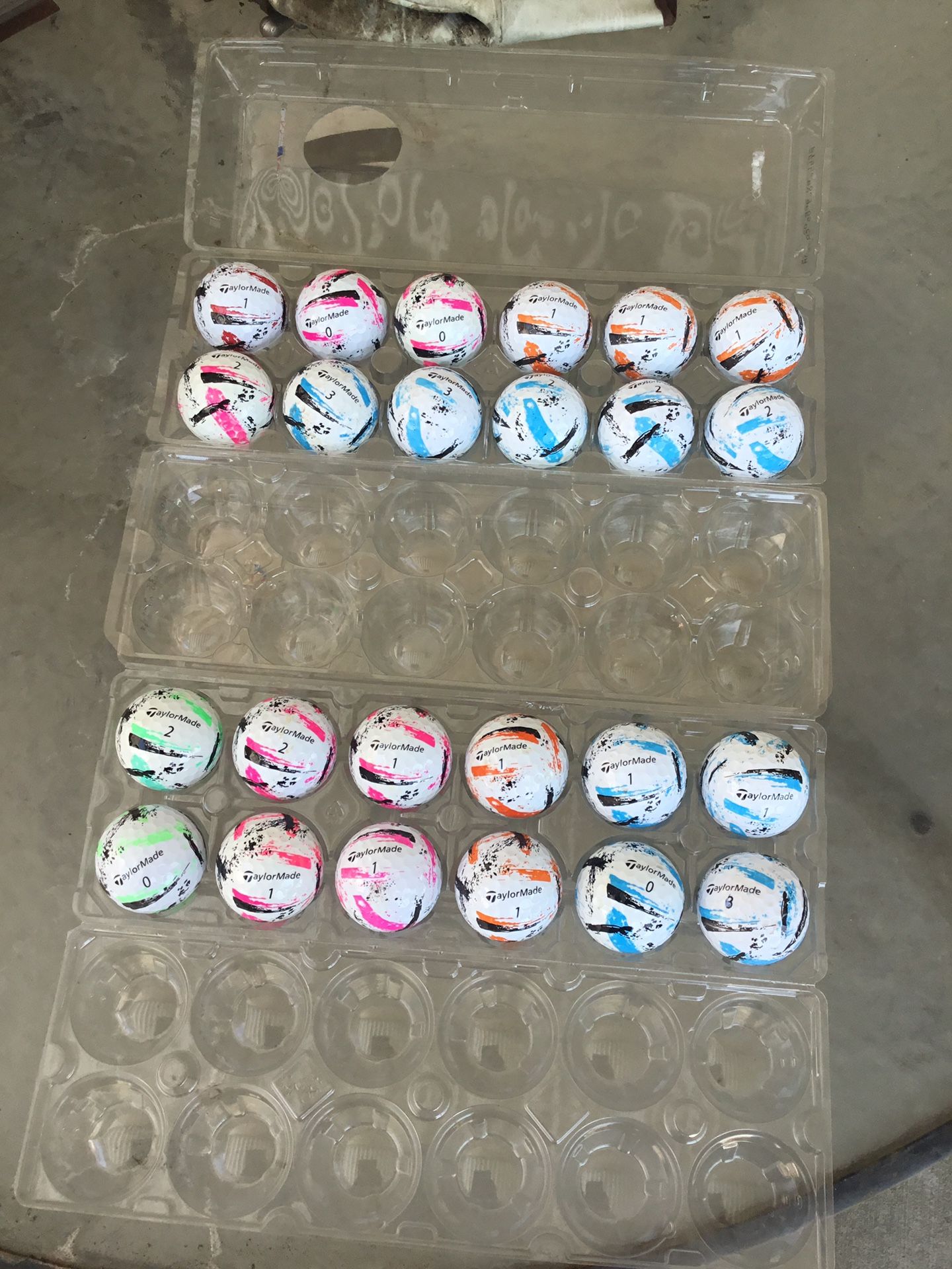 2 Dozen Taylormade Speed Soft Ink Golf Balls for Sale in Santee, CA ...