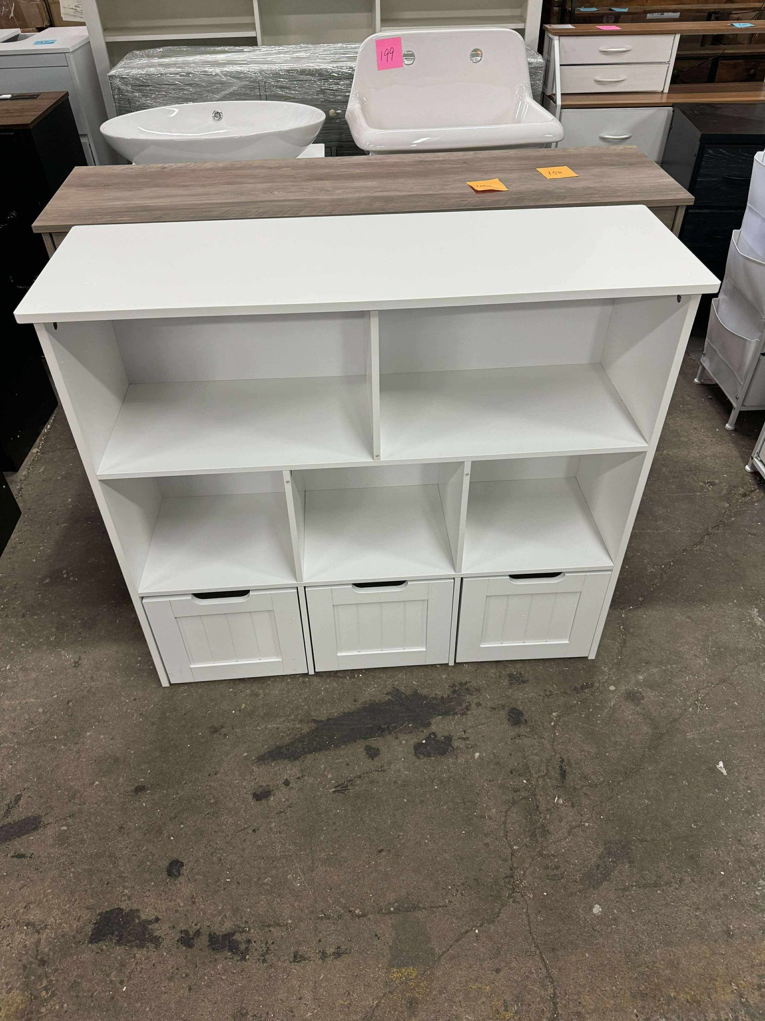Toy Storage Organizerwith Hidden Wheels Kids Bookshelf Floor Cabinet 3 ...