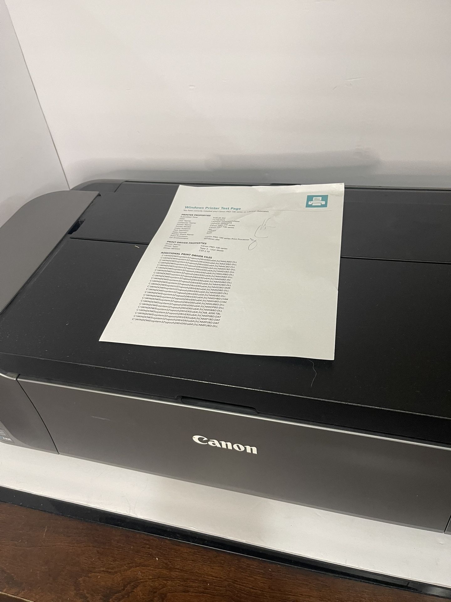 Canon PIXMA PRO-100 WiFi Inkjet Color Photo Printer w/ Power Cable ...