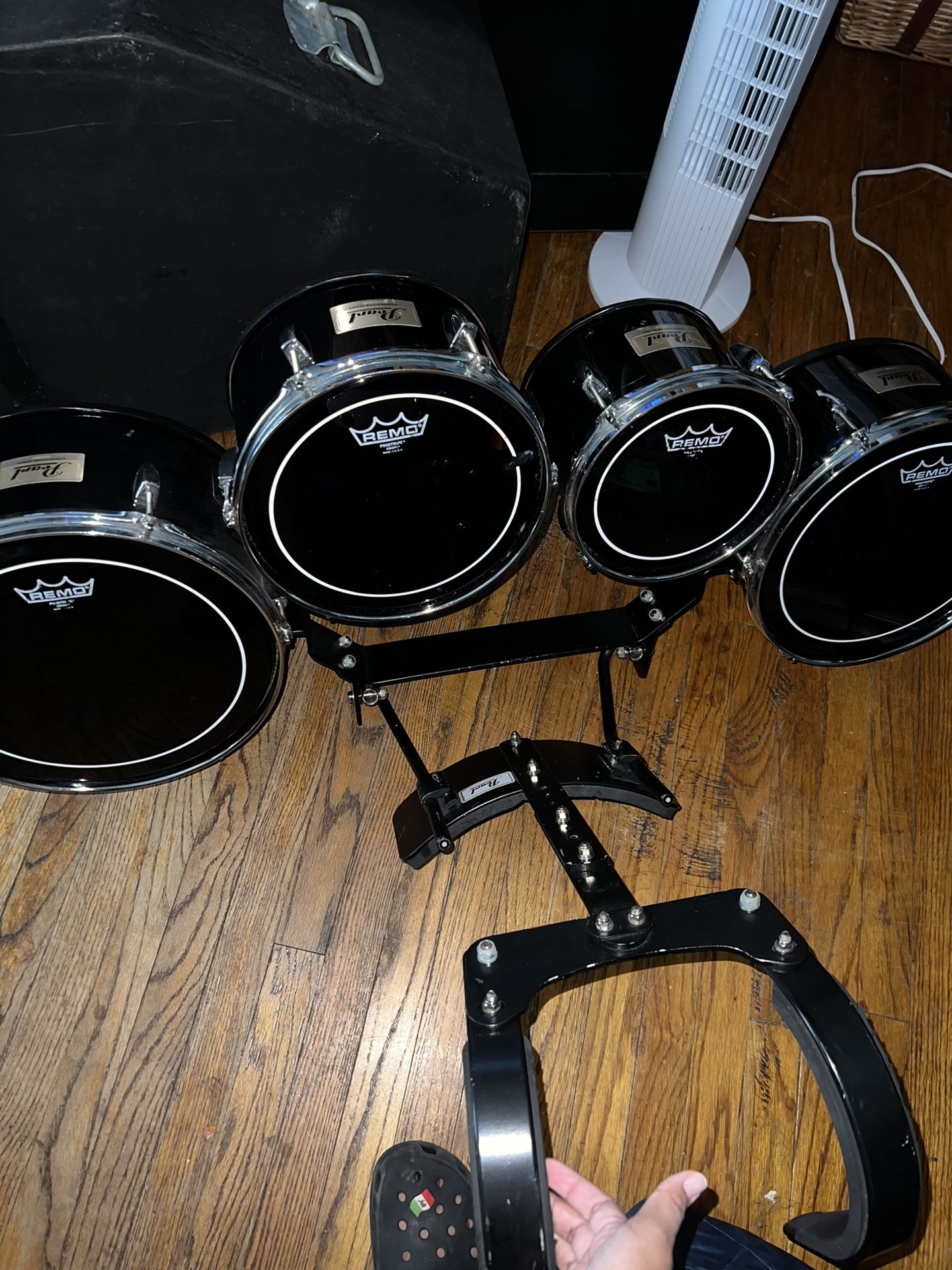 Black Pearl Quad Drums Percussion Set Accessorieswilling To Negotiate Price For Sale In San