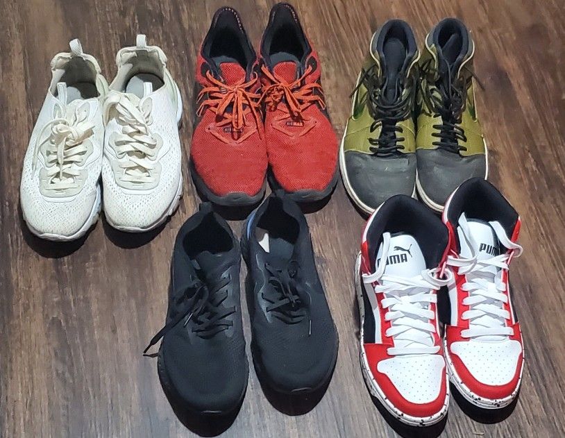 Resellers Shoe Lot Jordan Puma Nike Air max Sz 11 for Sale in San ...