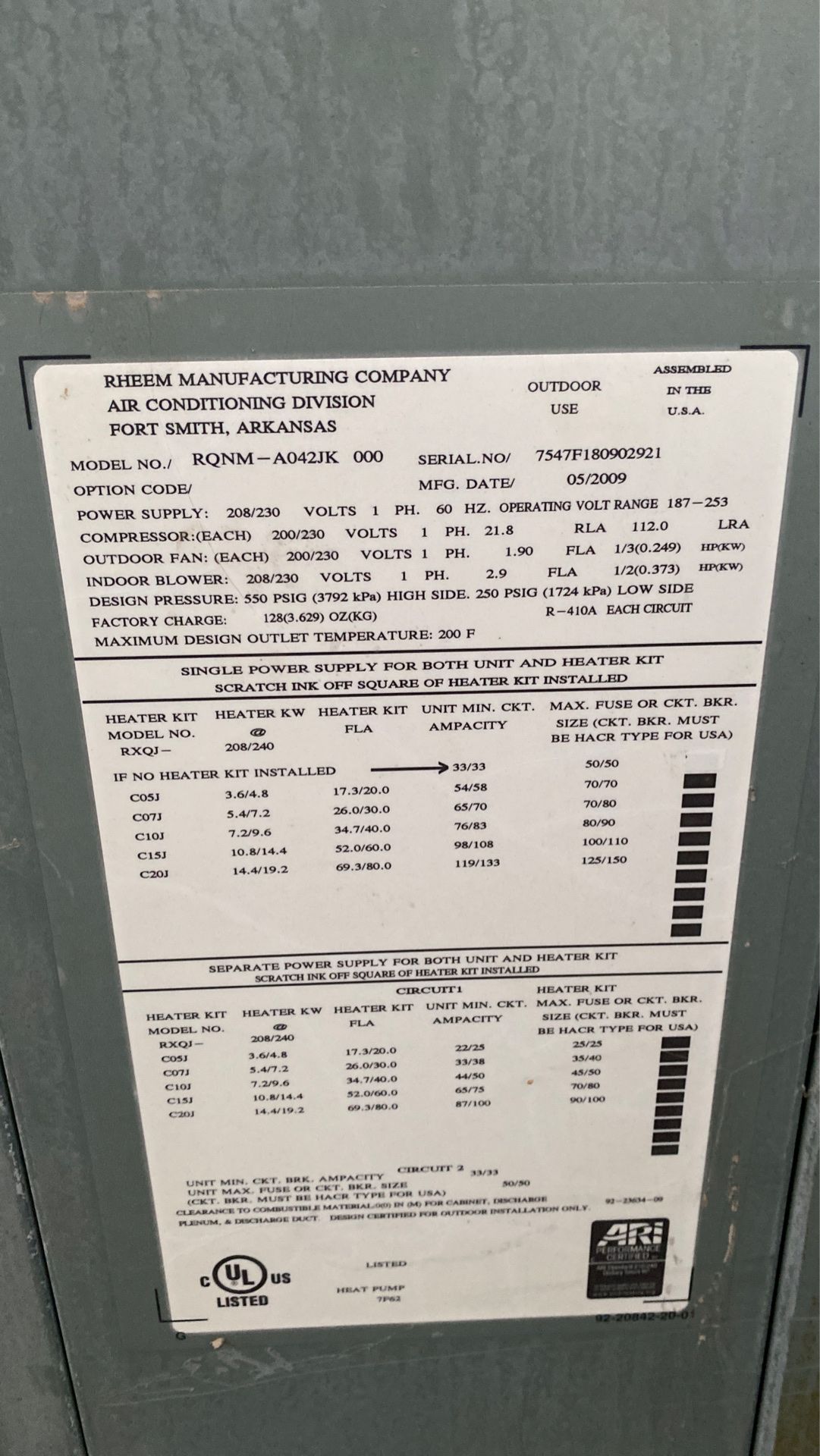 Rheem package unit for Sale in Menifee, CA - OfferUp