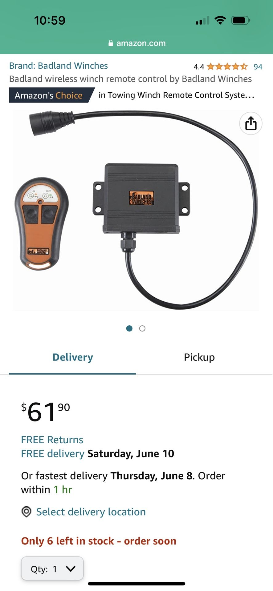 Badland Winches Wireless Remote Diagram