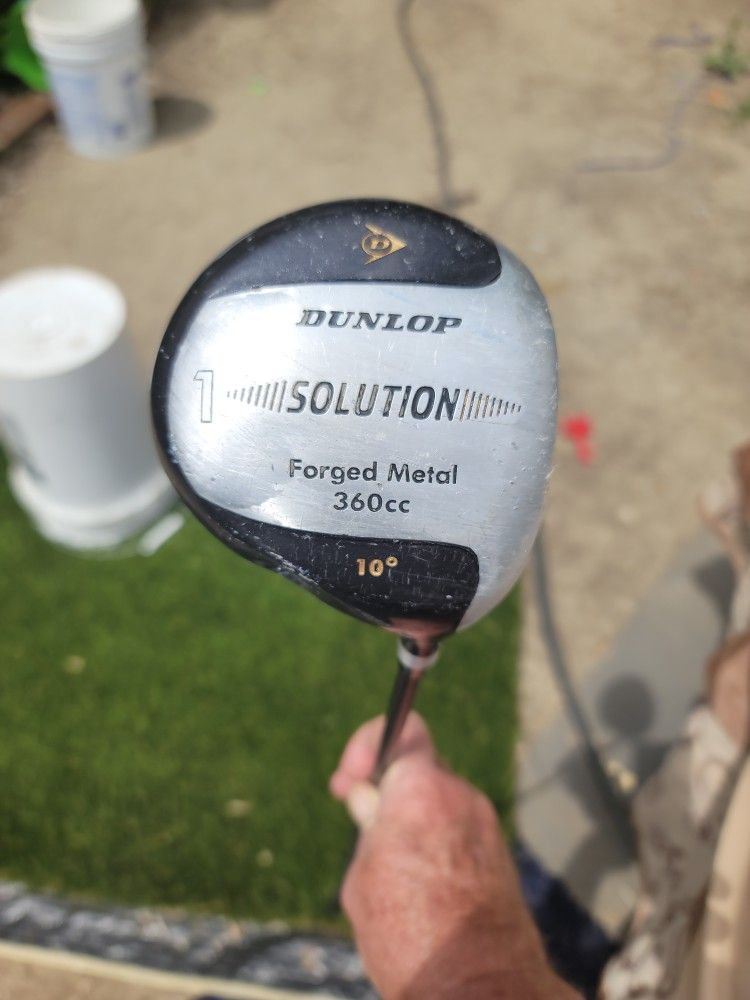 Dunlap Solution 360cc 10° Golf Club Driver Old And With A Dent In The ...