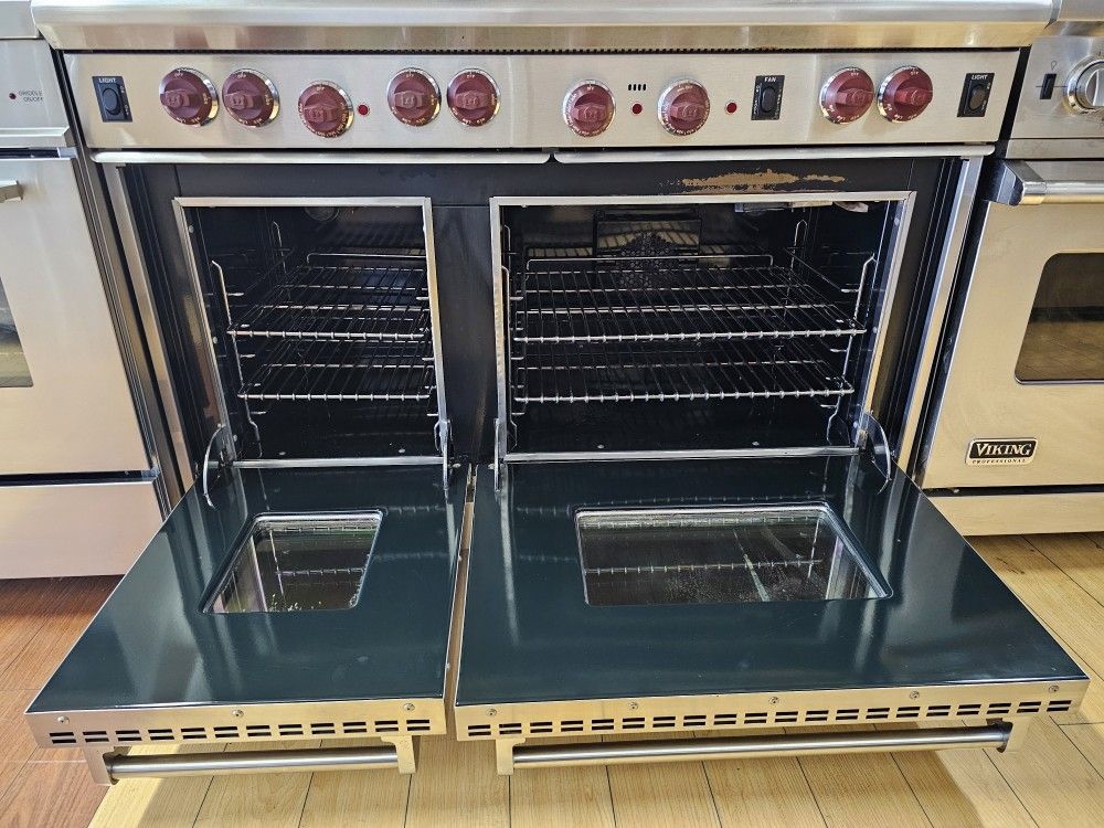 Wolf R486G 48 Inch Pro-Style Gas Range with 6 Dual Brass Open Burners ...