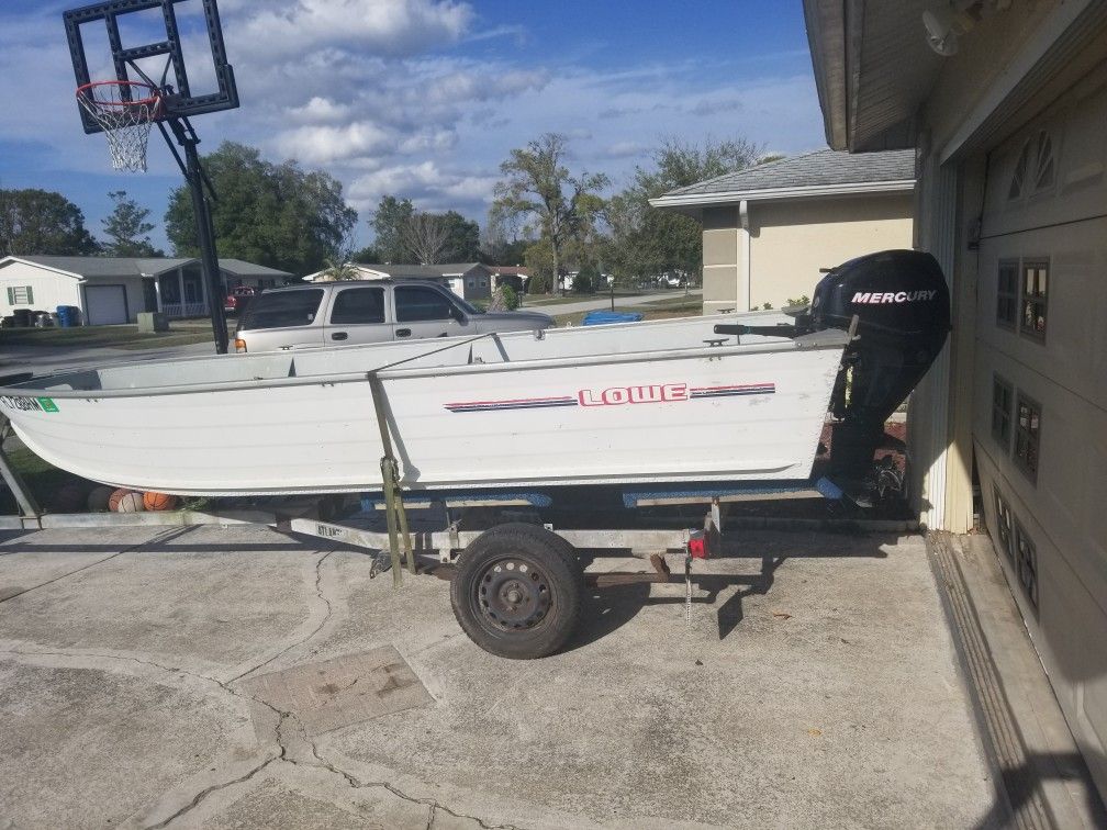 16ft lowe aluminum boat for Sale in Spring Hill, FL - OfferUp