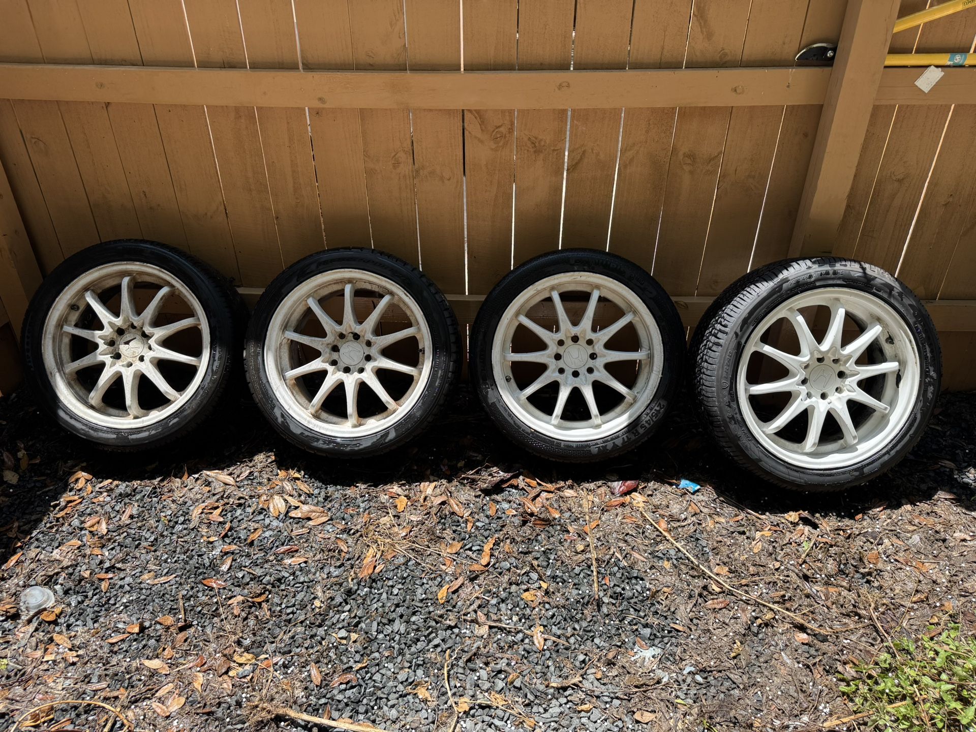 17x8-Rims 4x100/universal (Negotiable/Read description ) for Sale in ...