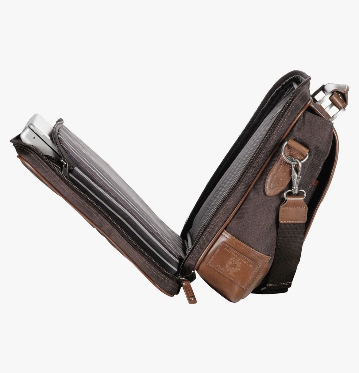 Cutter &Buck Legacy collection TSA approved Messenger Bag Leather ...
