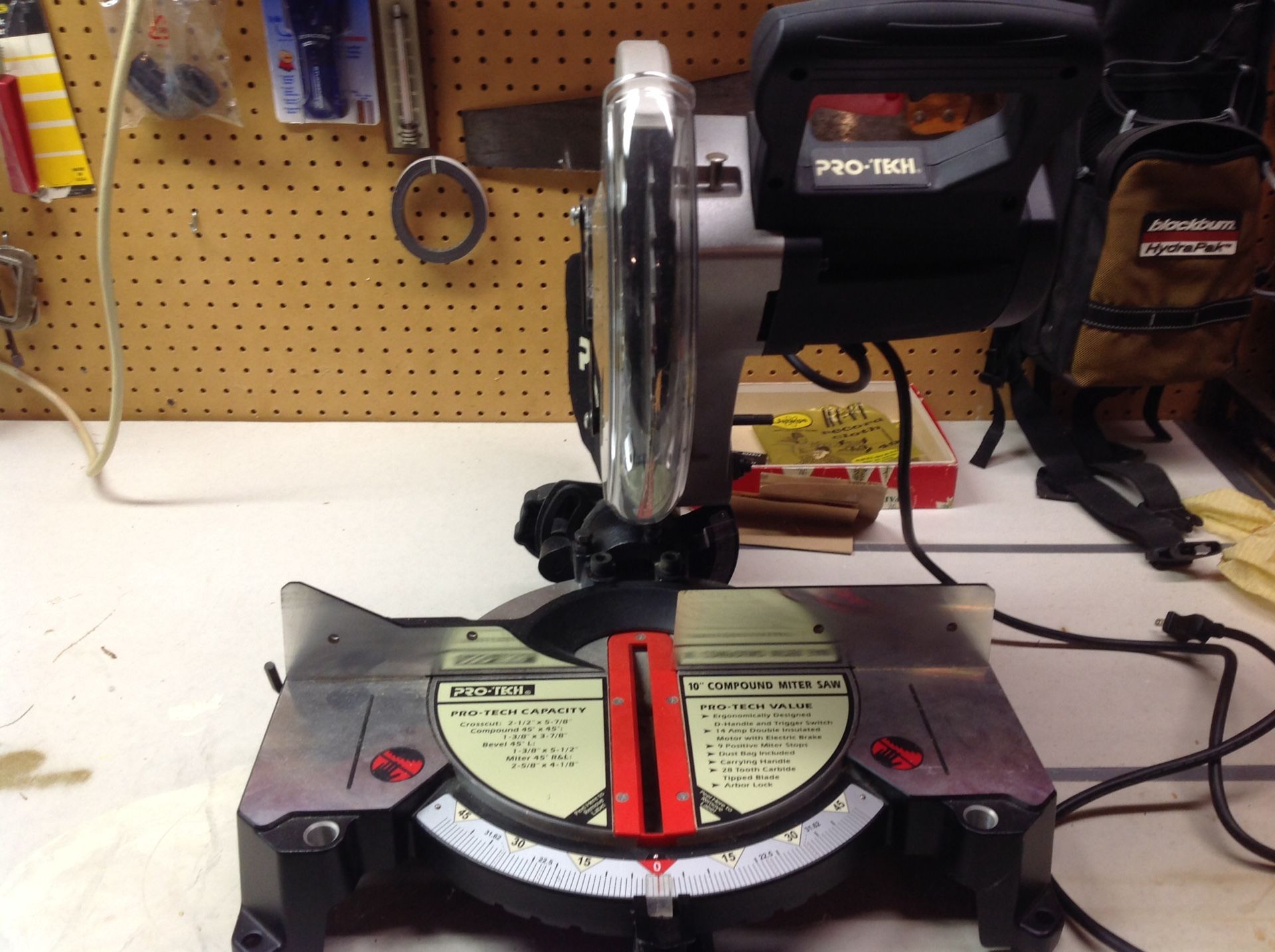 Pro-Tech 10" Compound Miter Comes With Aluminum Frame Workbench Feet X ...