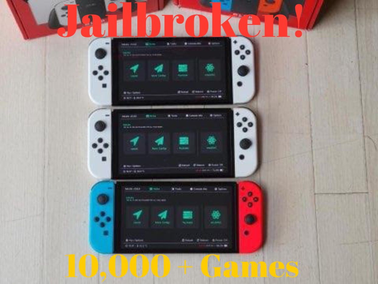 Nintendo Switch Oled (MODDED). 50+ switch Games 10,500 Retros / Android ...