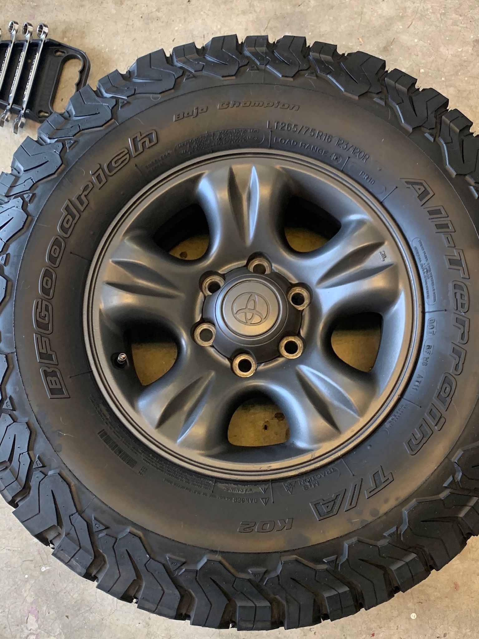 BFGoodrich All-Terrain T/A KO2 Baja Edition With Rims. Tires Size: LT265/75R16 for Sale in ...