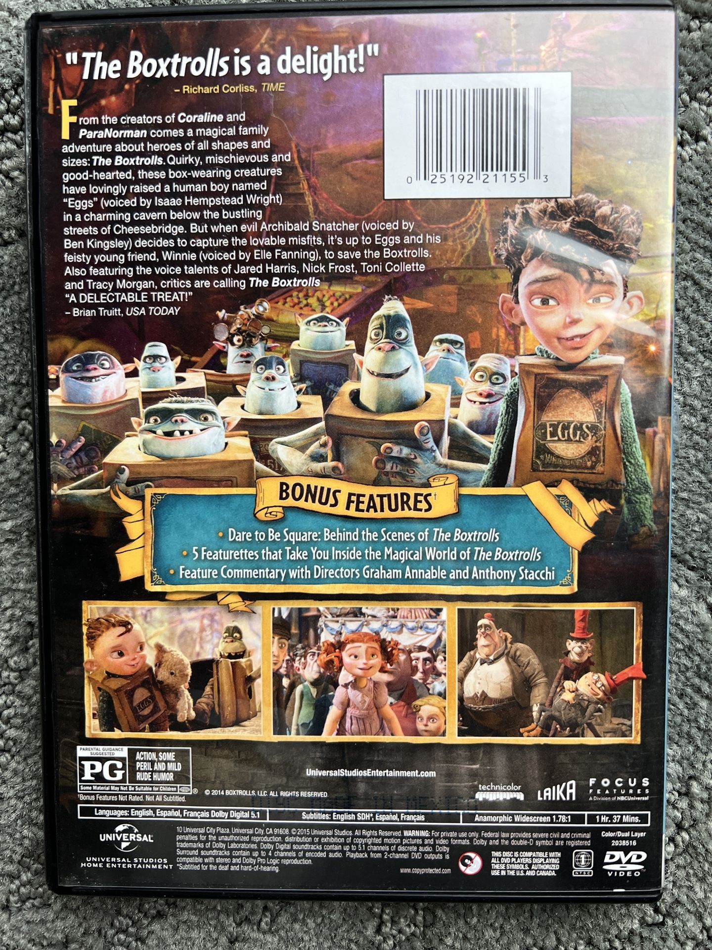 The Boxtrolls DVD for Sale in Skok, WA - OfferUp