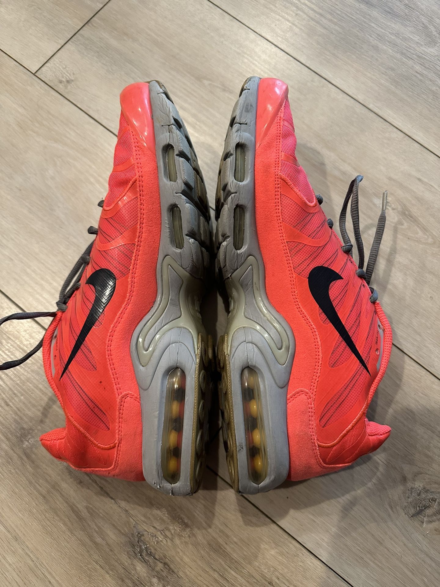 Nike Air Max Plus TN Tuned Flywire Solar Red Athletic Shoes Men’s Size ...